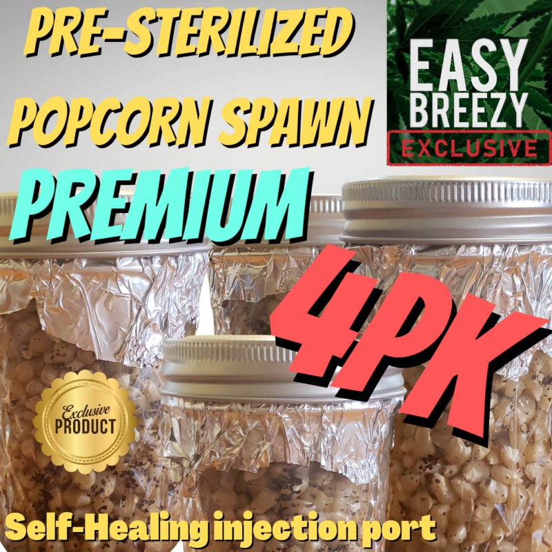 8oz Pre-Sterilized Premium Popcorn Jars - Seed Canary